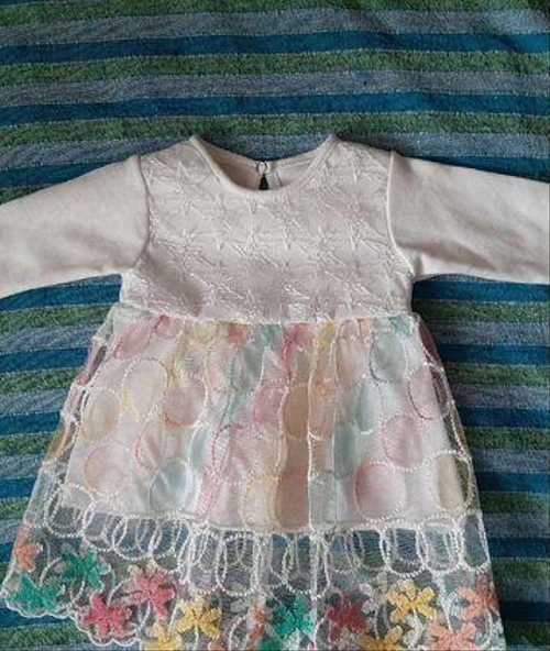 Платье для девочки 3-4 мес