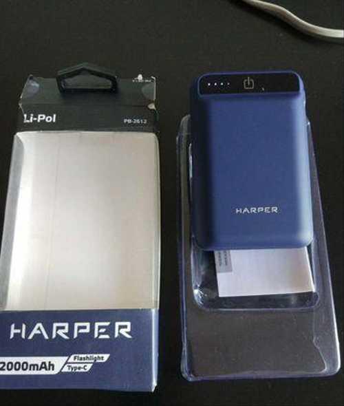Паурбанк Harper новый PB-2612 12000 mah