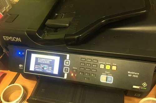 Мфу принтер, копир, сканер Epson WF7610