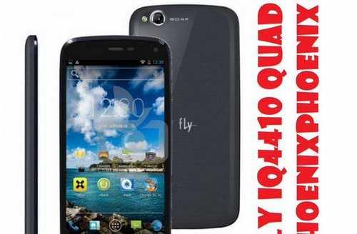 Смартфон Fly IQ4410 Quad Phoenix Black. Trade-in