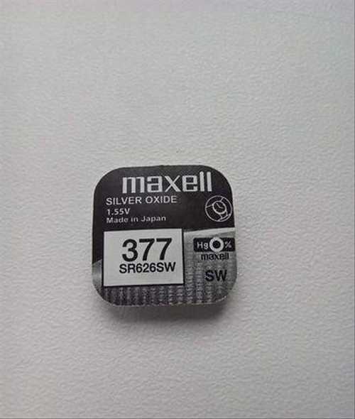 Батарейка для часов sr626sw (377;AG4) maxell