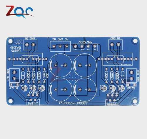Печатная плата усилителя на TDA2030, LM1875