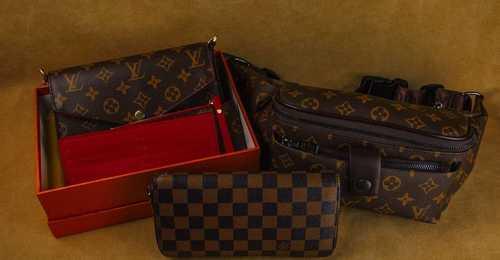 Louis Vuitton сумка и кошелек