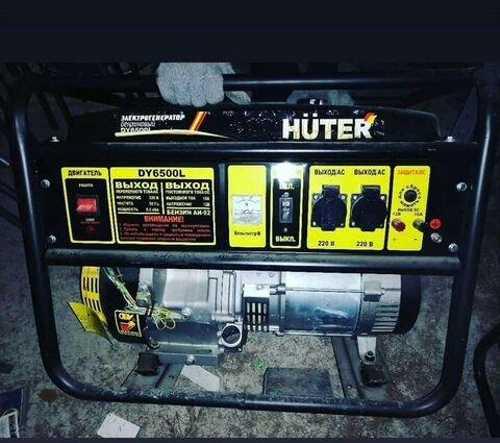 Бензиновый генератор huter DY6500L, 220, 5.5кВт