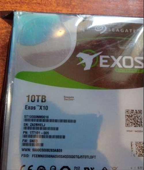 Новые HDD Seagate 10TB Exos X10