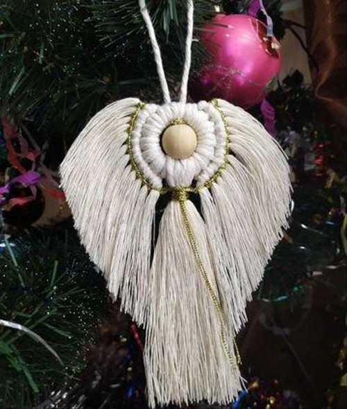 Рождественский ангел подвеска новогоднее украшение