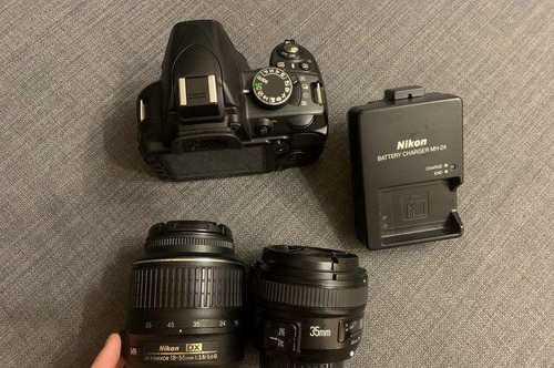 Фотоаппарат nikon d3100 с объективами