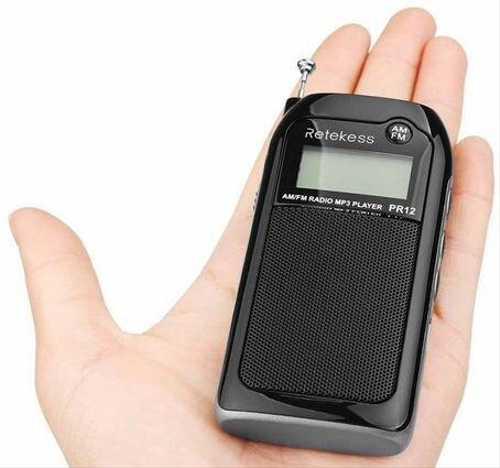 Мини радиоприемник с mp3 Retekess PR12 black