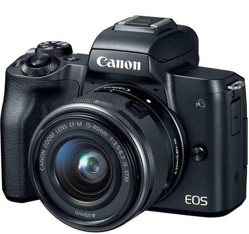 Фотоаппарат Canon EOS M50 Kit 15-45 IS STM Чёрный