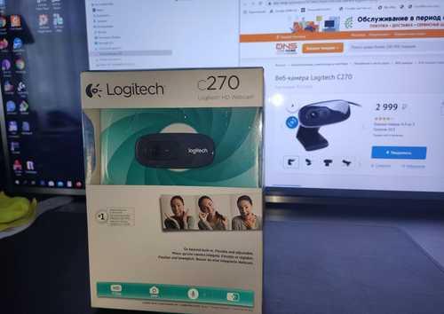 Веб камера logitech c270 новая
