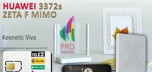 Роутер keenetic Viva huawei 3372s-153 zeta F mimo