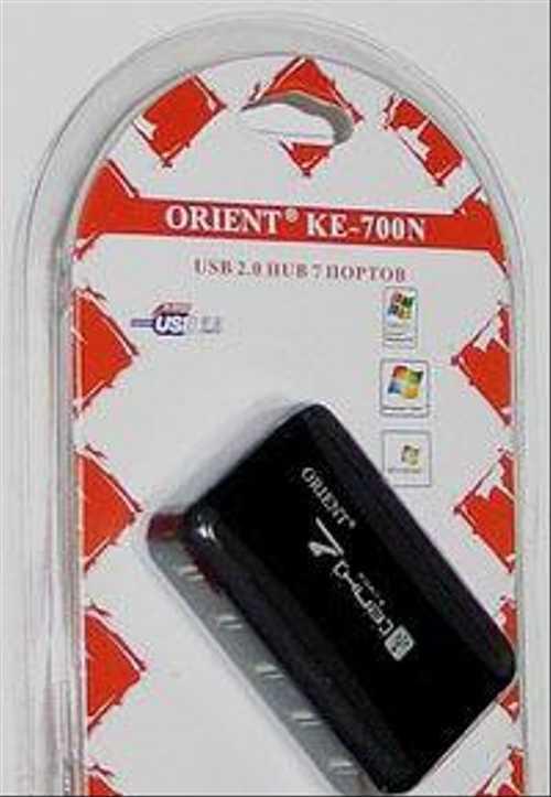 Концентратор orient KE-715 USB2.0 HUB 7 портов нов