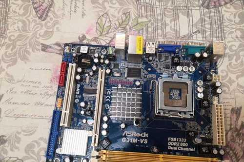 Материнская плата ASRock LGA775 G31M-VS