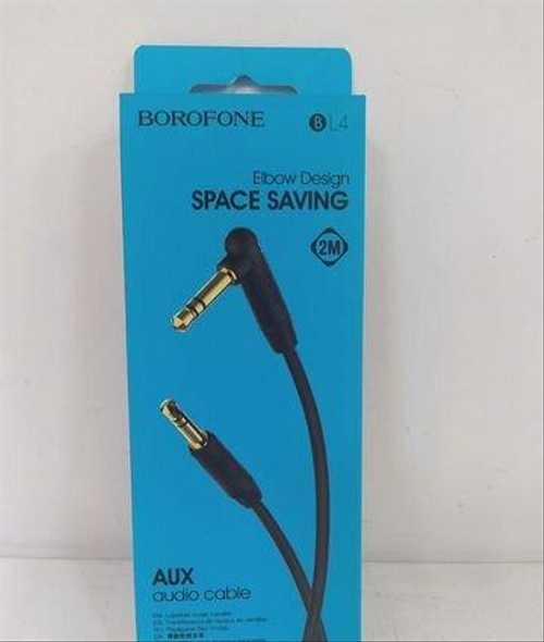 Аудио кабель AUX Borofone BL4 угловой штекер 2м