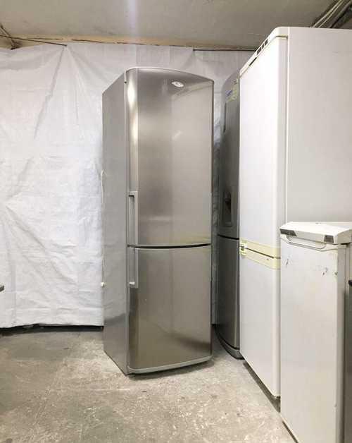 Холодильник металлик Whirlpool бу