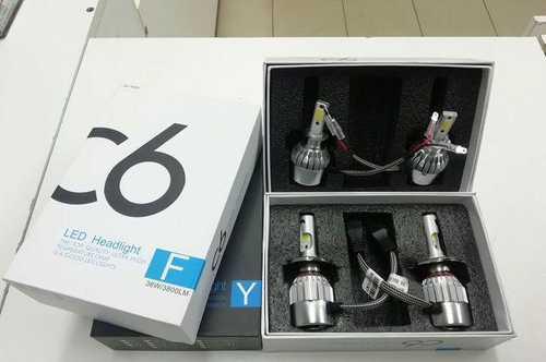 Лампы C6 LED H1, H3, H7, H11, HB3, HB4