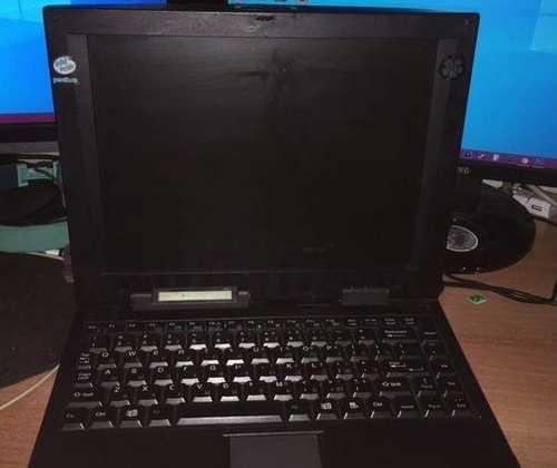 Ретро ноутбук RoverBook Pentium 166 Mhz, 32 мб озу