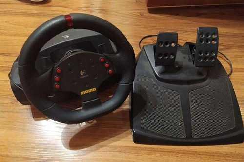Logitech momo racing руль с педалями
