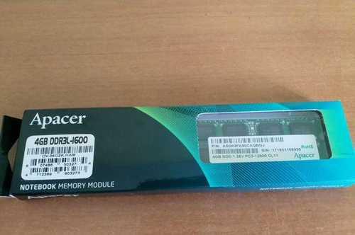 Sodimm ddr3l 4gb Apacer