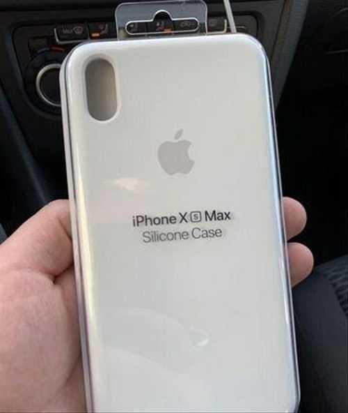 Чехол iPhone Xs Max Silicon Case Белый