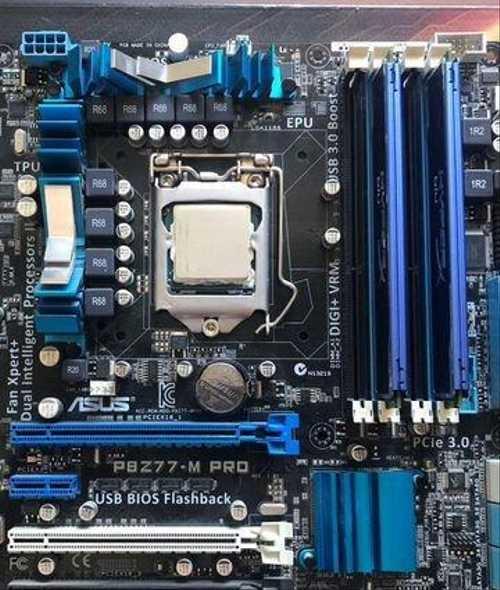 Intel core i5 3570k + asus p8z77-m pro + 32 gb kin