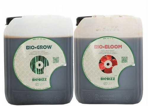 Комплект базовых удобрений BioBizz Grow+Bloom 5 л