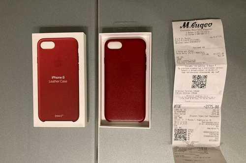 iPhone 8 Leather Case Red