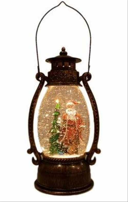 Рождественский фонарь музыкальный новогодний