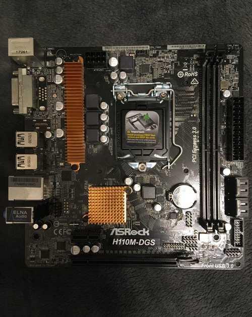 Материнская плата asrock h110