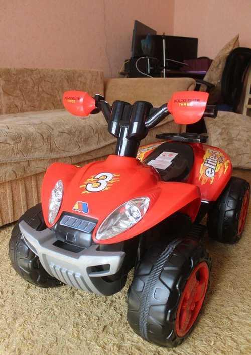 Новый детский квадроцикл Molto Elite 3, 6V красный