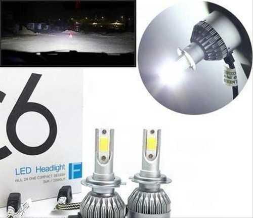 Светодиодные лампы - C6 LED headlight цоколь H11