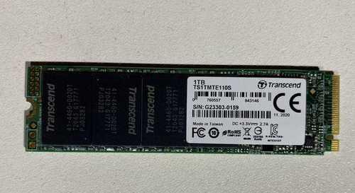 SSD Nvme 1TB Transcend (TS1tmte110S)