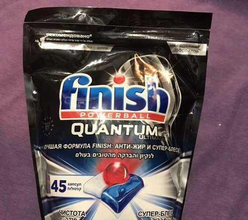 Капсулы для посудомоечных машин «Finish» quantum u