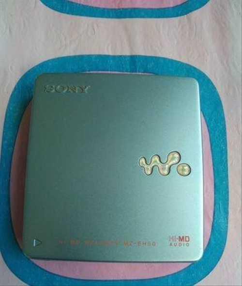 Sony MZ-EH50 hi-md плеер синий Минидиск