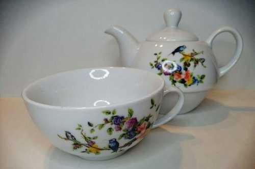 Сервиз чайный набор чайник чашка | Festima.Ru - Мониторинг объявлений