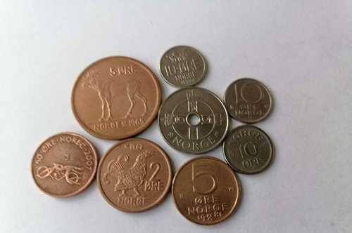 Монеты Норвегии, Пакистана, Перу, Польши