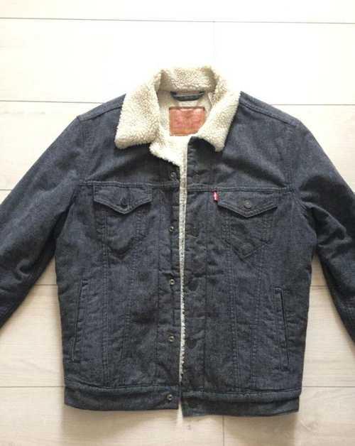Куртка Levi's Sherpa Trucker с мехом,серая S