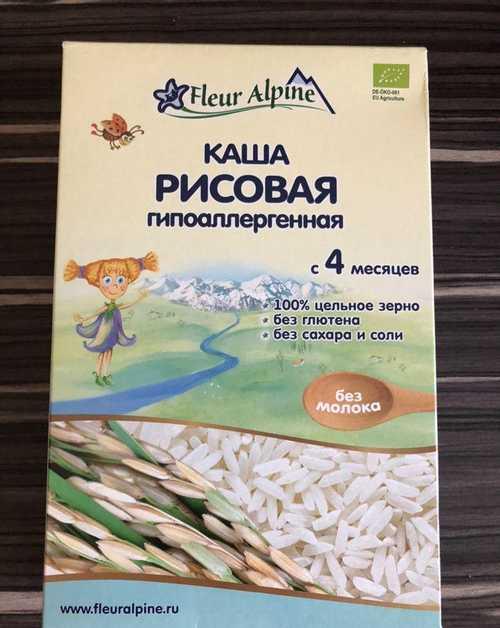 Fleur Alpine безмолочная рисовая каша