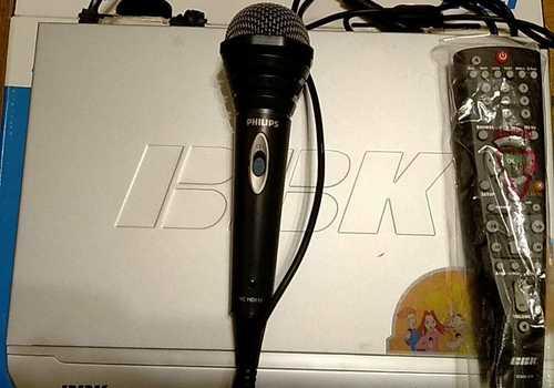 DVD плеер BBK и микрофон Philips