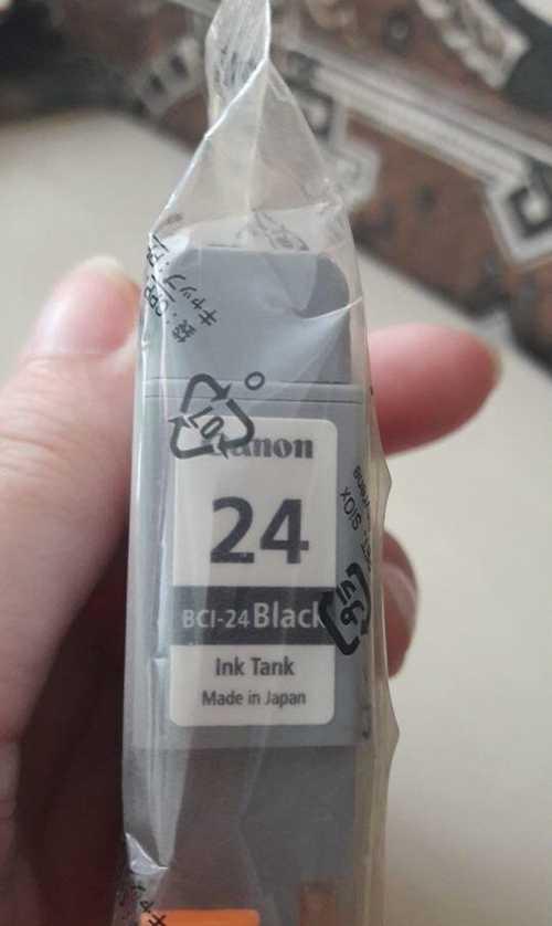 Черный картридж для принтеров Canon BCI-24 Black