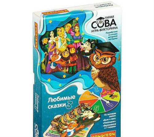 Игра-викторина Bondibon Умная Сова, "Любимые сказки 3" (вв4839)
