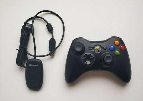 Геймпад Xbox 360 + ресивер Microsoft