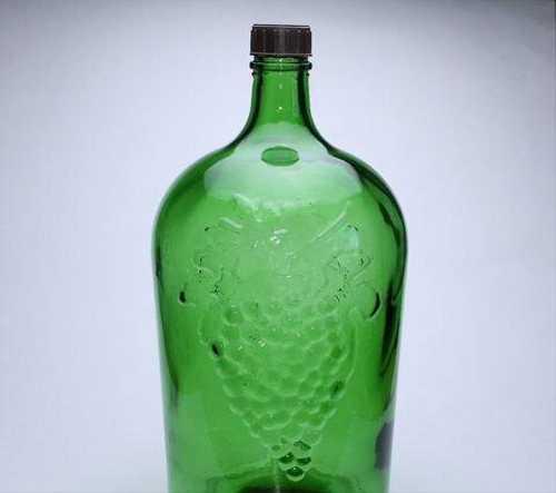 Бутыль коллекционная объёмом 4,5 литра "ромео" зел