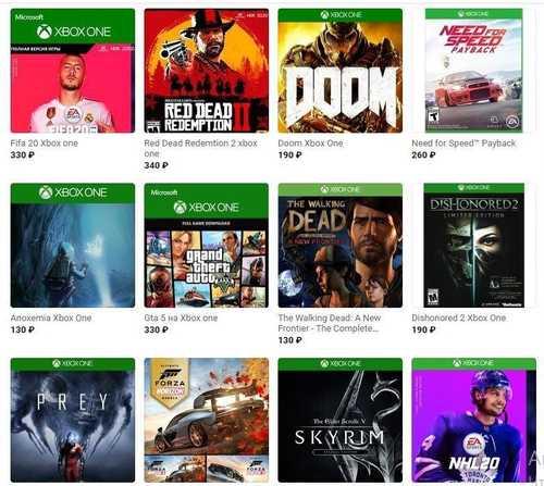 Более 63 игр для Xbox one