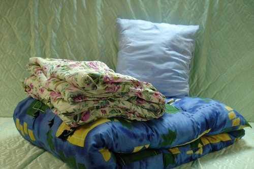 Подушка, одеяло, постельные принадлежности