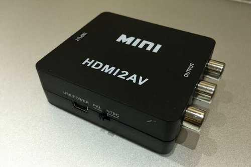 Конвертер сигнала hdmi. NTSC/Pal RCA. Блок для вывода RCA.