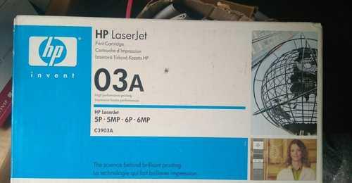 Картридж для лазерного принтера HP. 03a