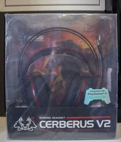 Игровые наушники asus Cerberus V2 (черно-красные)