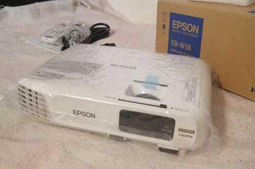 Яркий проектор Epson eb-w18 HD hdmi