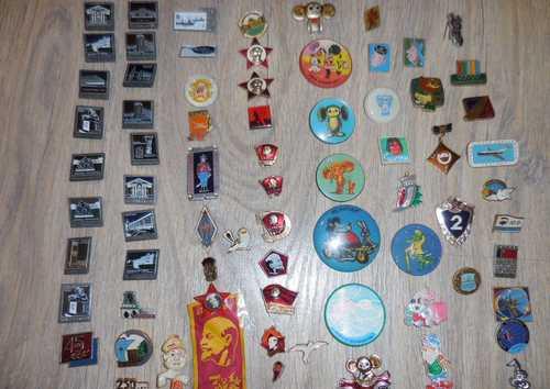 Значки СССР. Винтаж. Много коллекций